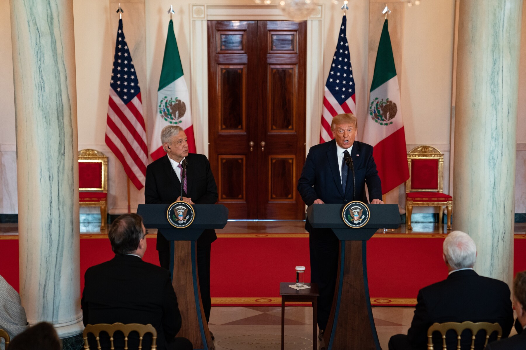 Ante Biden, AMLO destacó "buena relación" con Trump, según el NYT