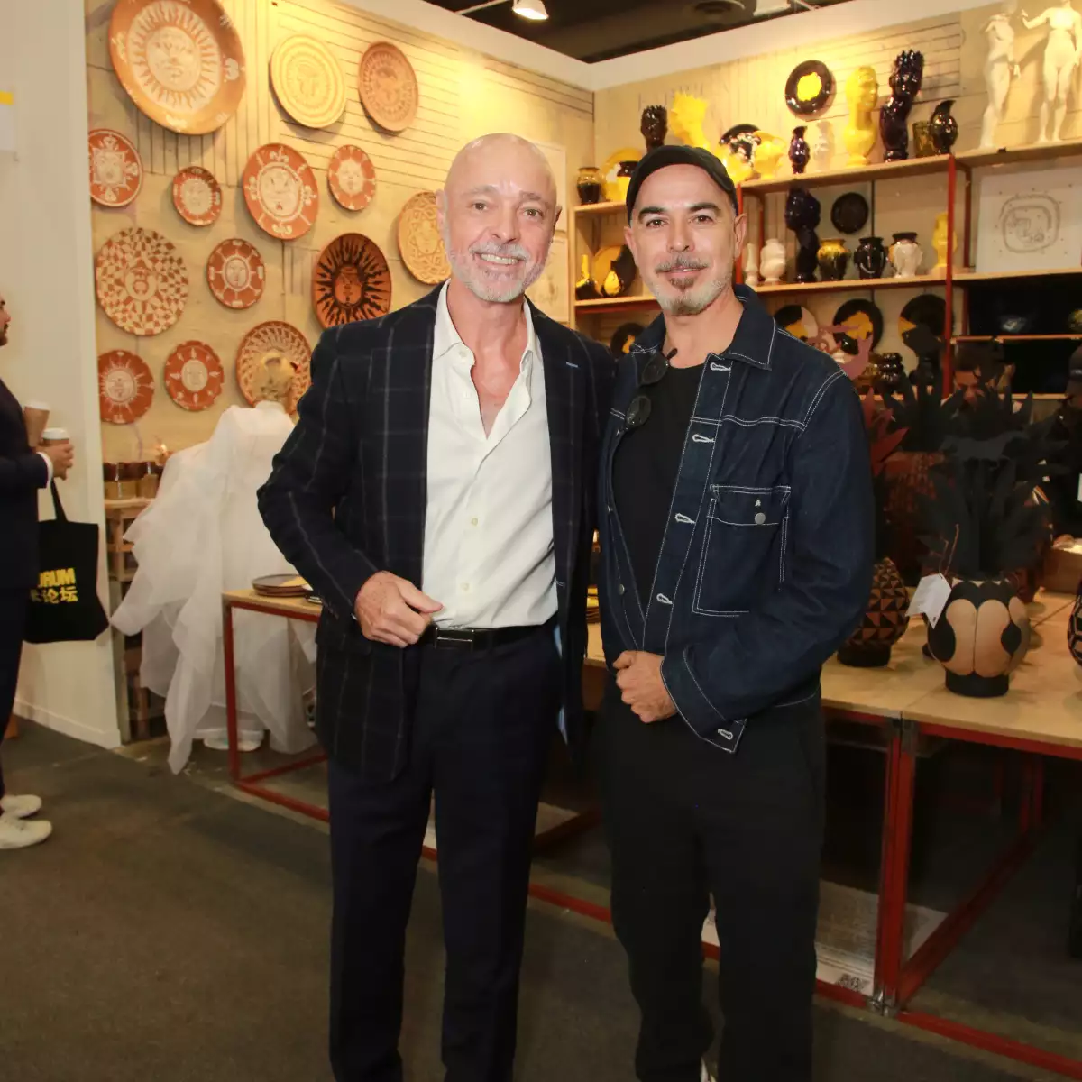 Gabriel Orozco y Sharon Fastlicht en el primer día de Zona MACO 2023