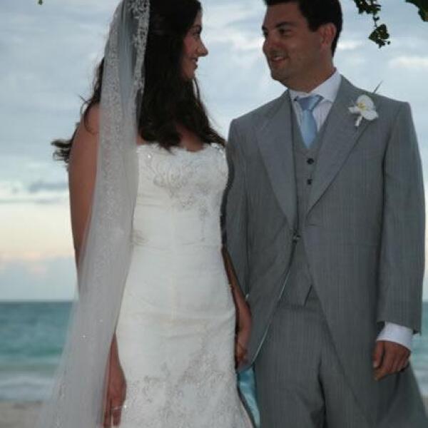 Alexa Damián y Ben Melkman se casaron en la Riviera Maya