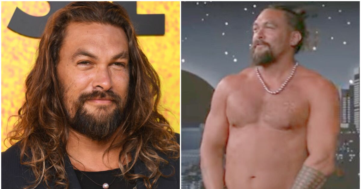Jason Momoa se quita la ropa durante programa en vivo, prefiere andar ...