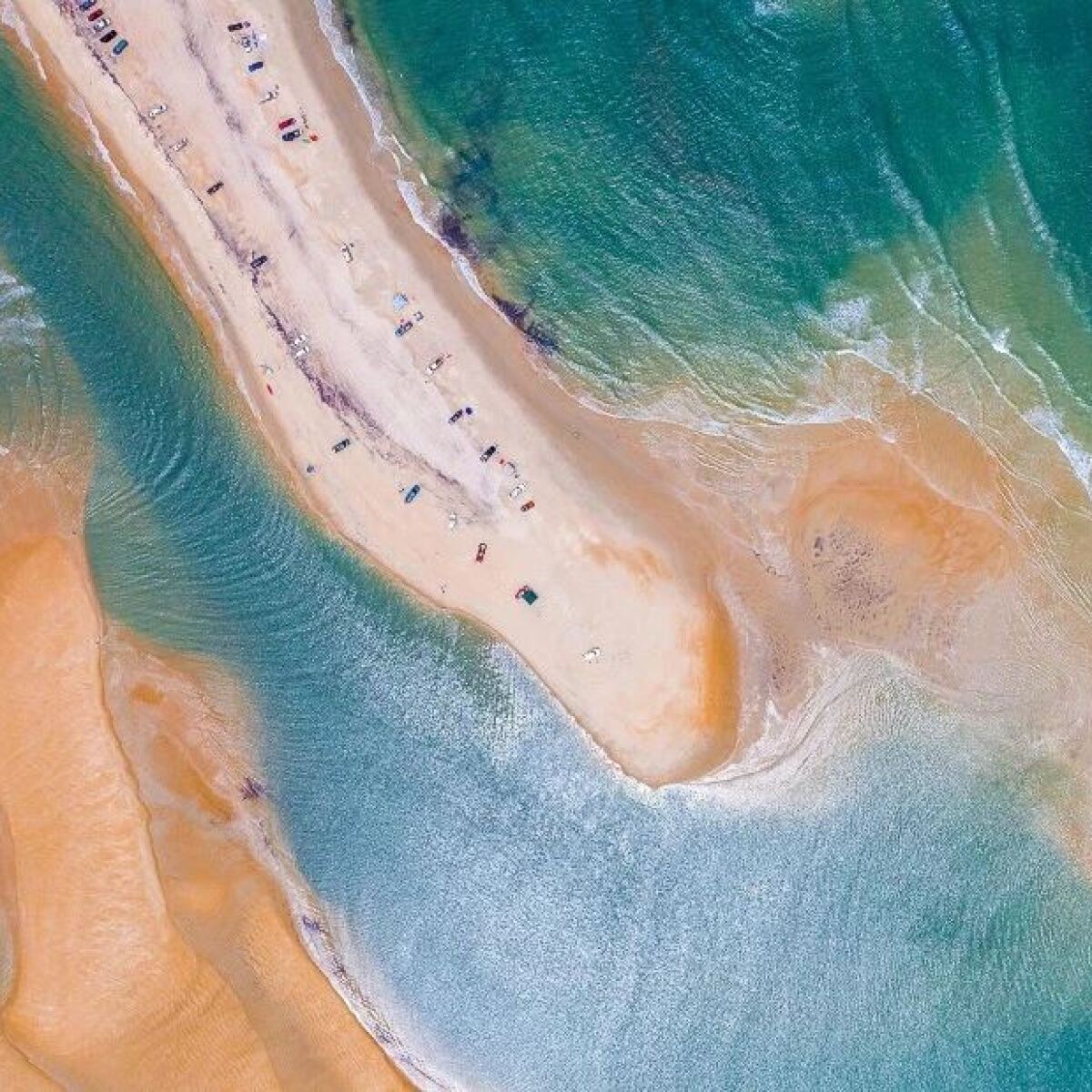 Una isla aparece frente a la costa de Carolina del Norte