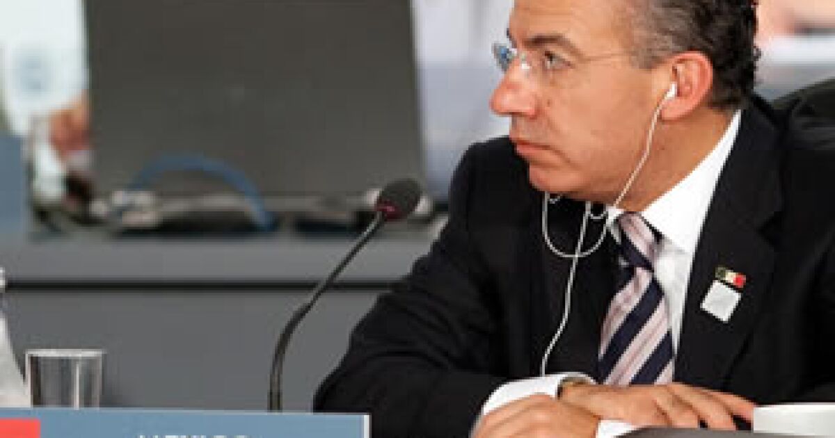 Calderón pide regular mejor los mercados