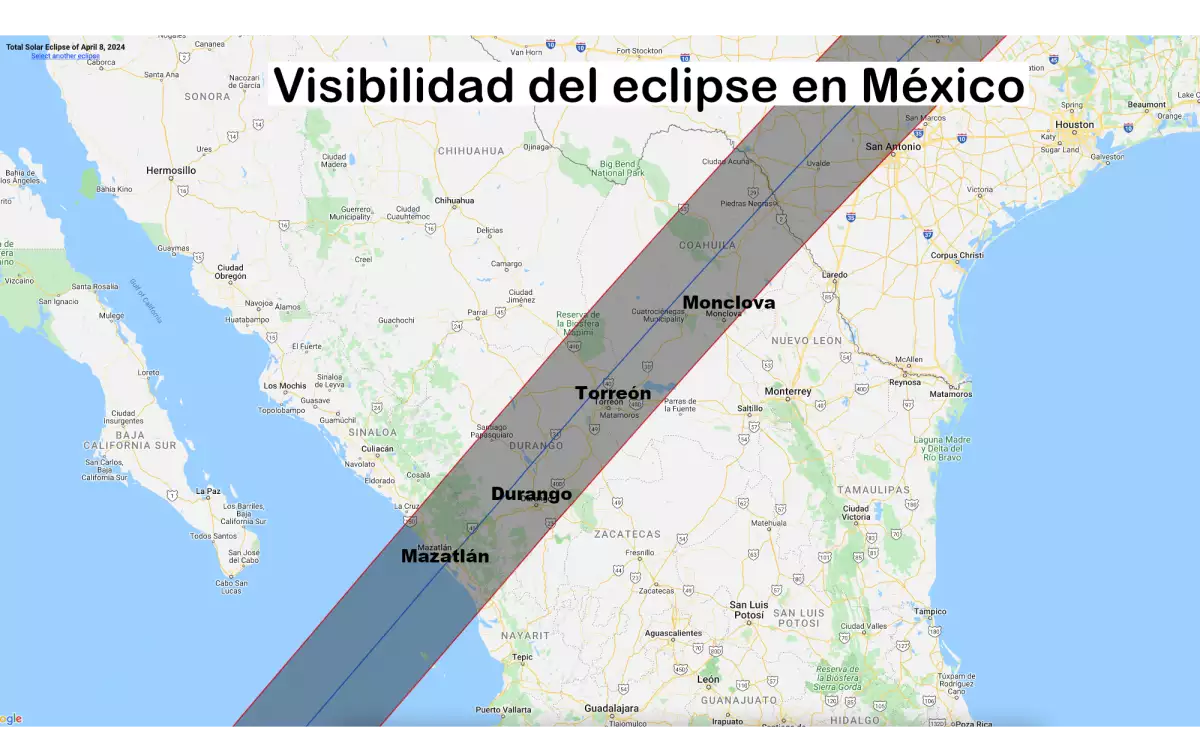 Eclipse solar 2024 en México: ¿A qué hora es y dónde se verá?