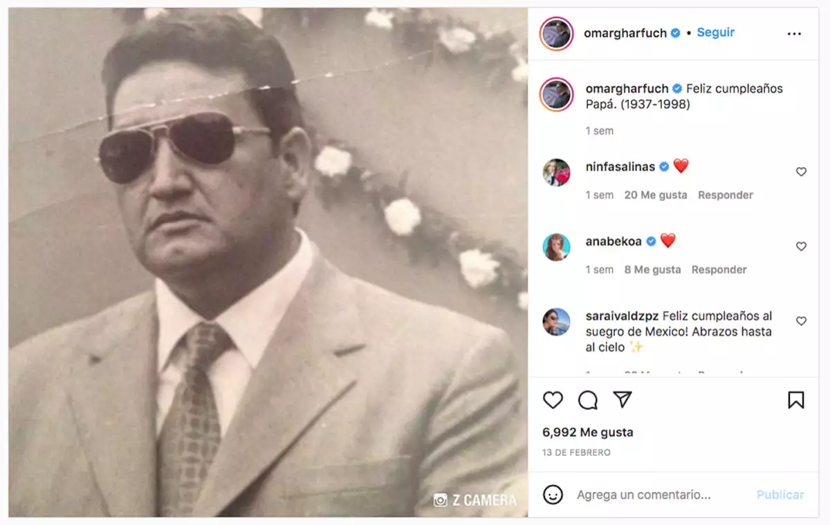 ¿Quiénes son los papás de Omar García Harfuch?