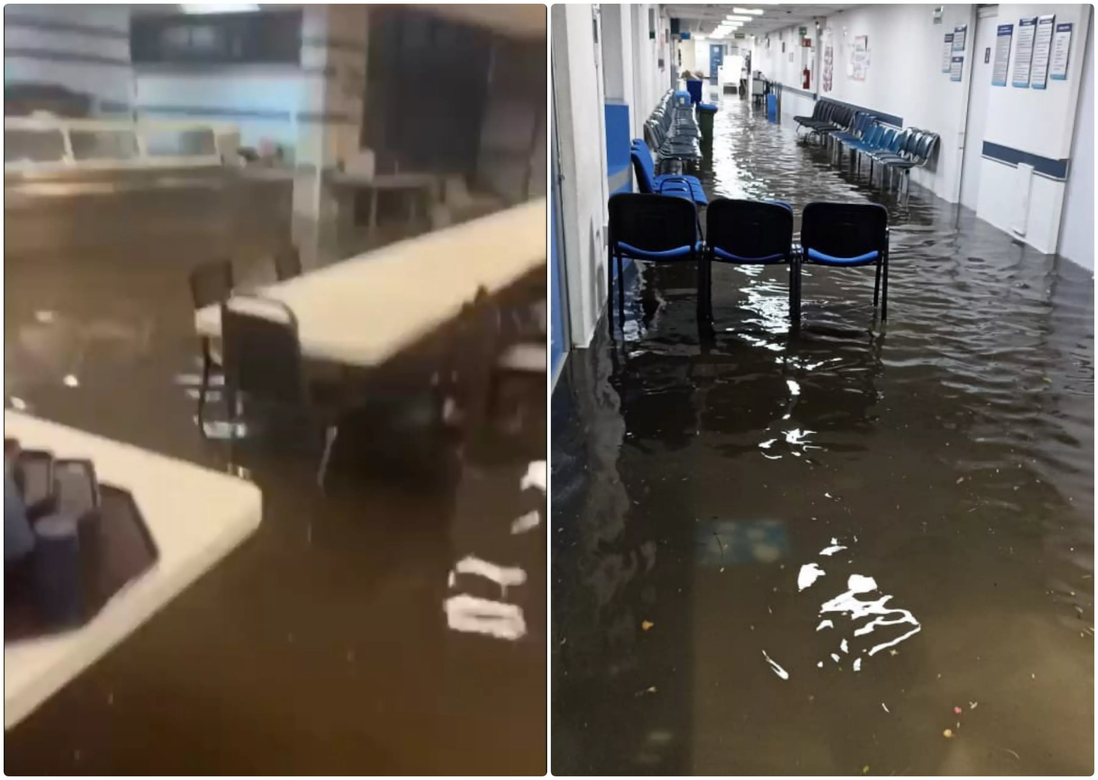 Las lluvias provocan inundaciones en tres hospitales de la CDMX