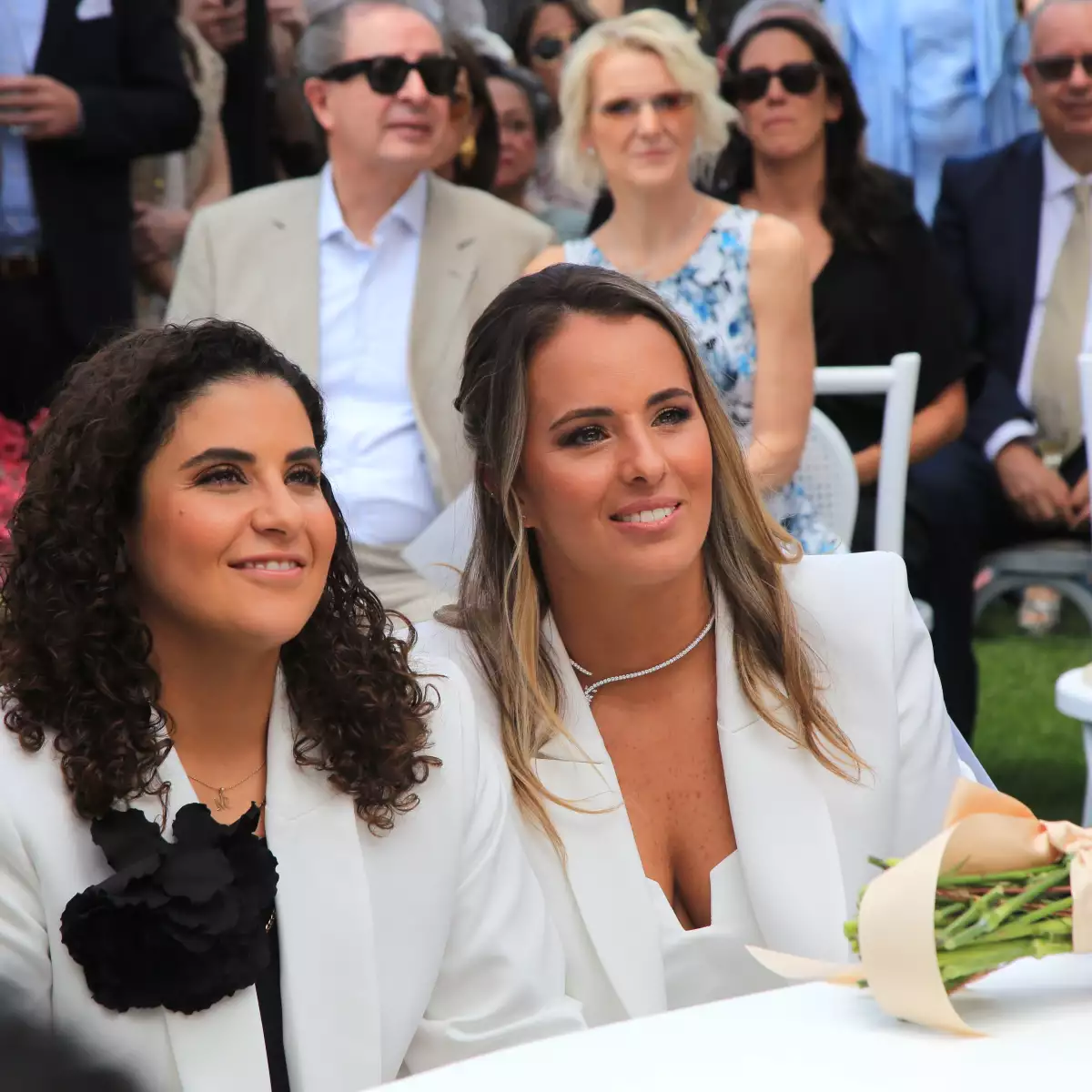 Mariel Duayhe y Saskia Niño de Rivera se dieron el sí en una gran boda