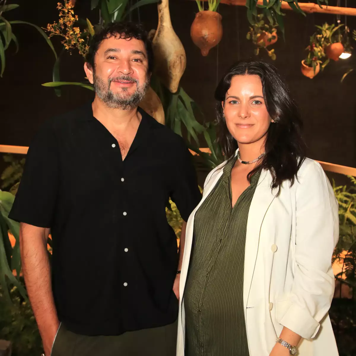 Santiago y Mónica de Haro en la apertura de la exposición Mother Nature