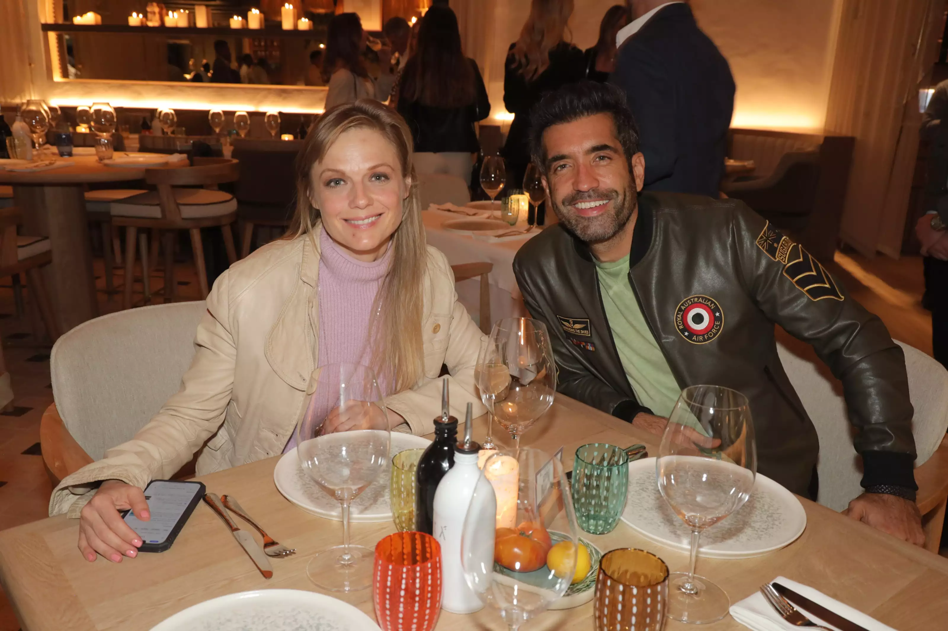 Alejandro Ramírez en la inauguración del restaurante Eliá Estiatorio