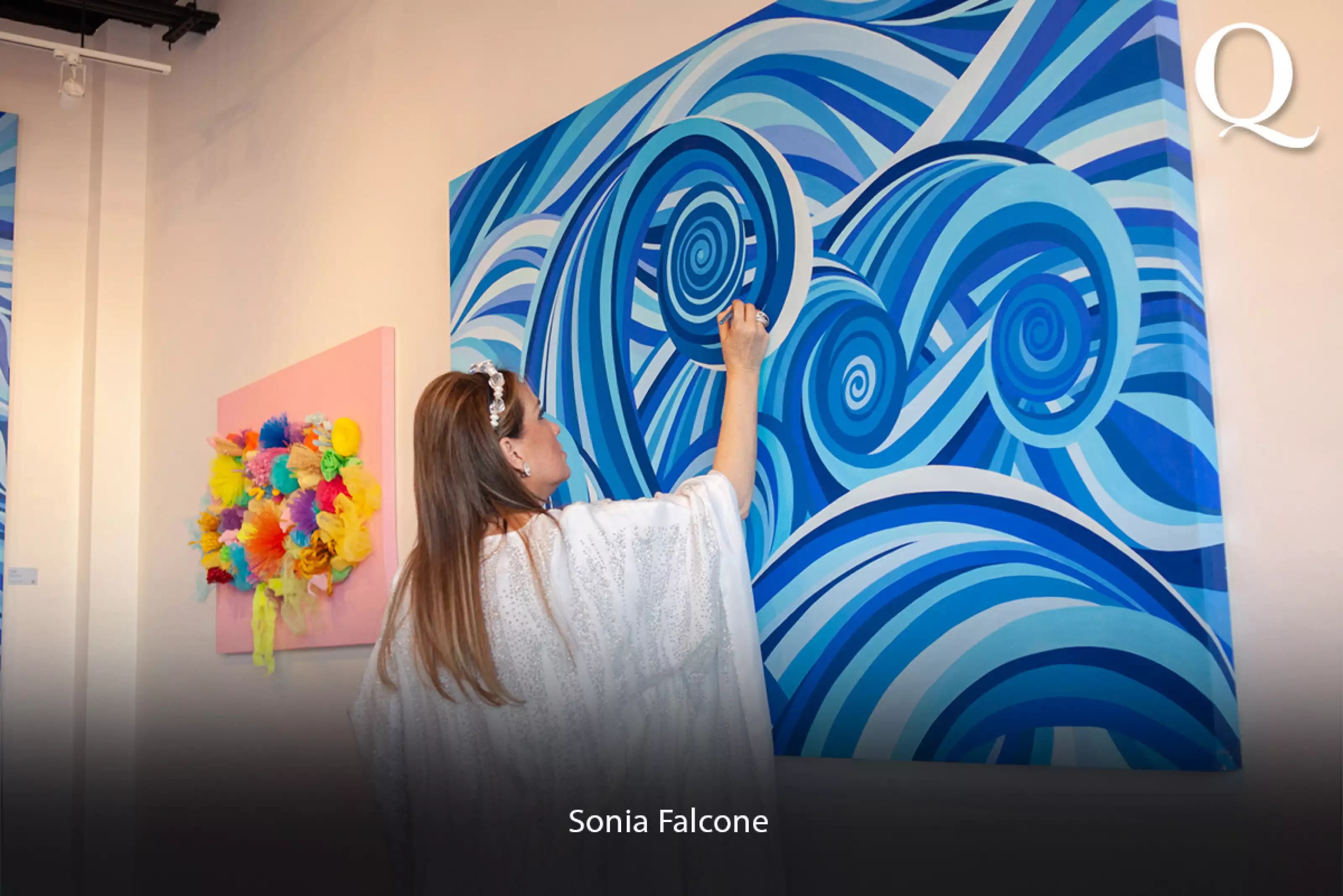 Sonia Falcone inauguró exposición en San José del Cabo
