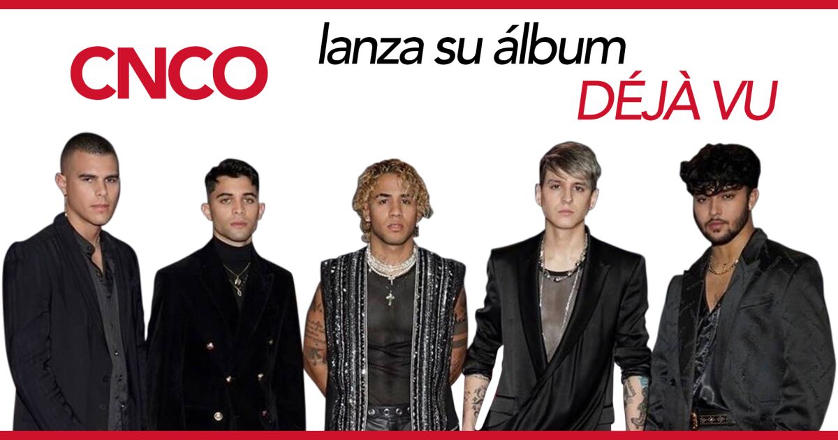 CNCO lanza su tercer álbum titulado Déjà Vu, una colección de éxitos ...