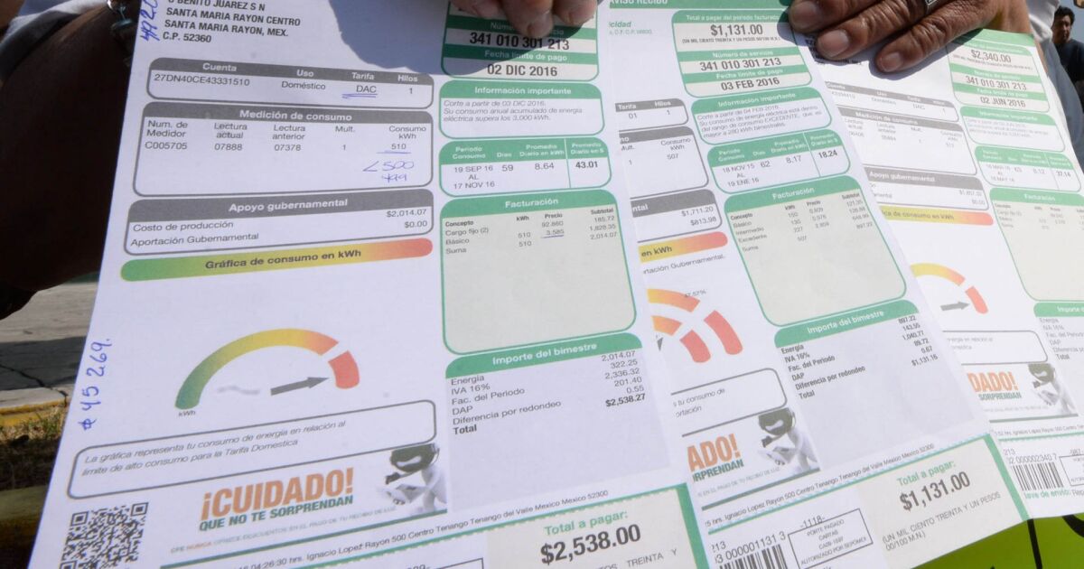 ¿Cómo presentar una queja ante CFE si el recibo llega más caro de lo ...