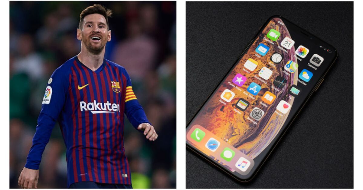 Lionel Messi tiene un iPhone XS Max bañado en oro