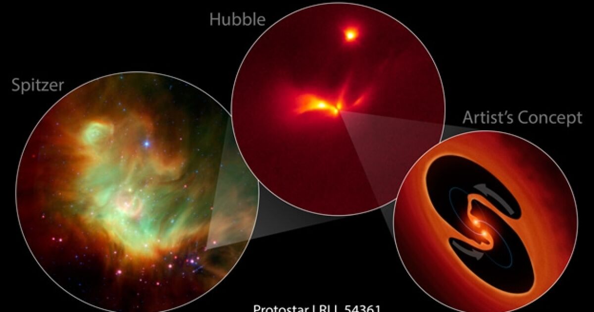 El Hubble detecta una estrella naciente que brilla cada 25 días