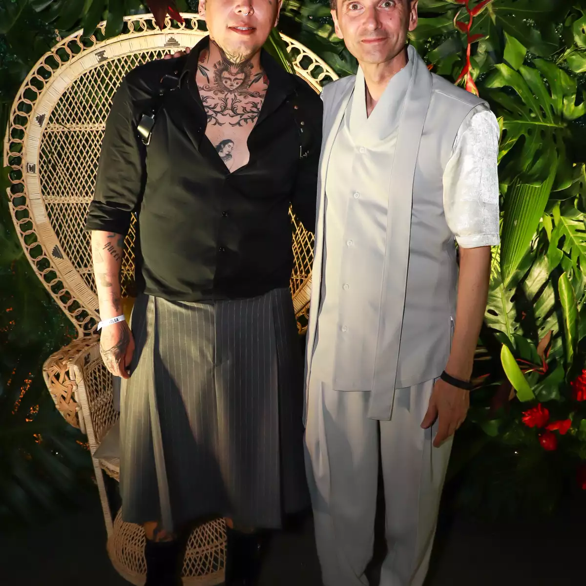 Alan Salomón y Nabille Fillat en la inauguración de Volga