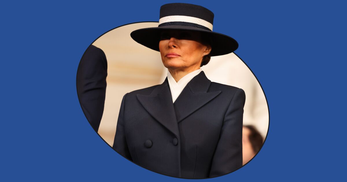 El controversial look de Melania para la toma de posesión de Trump