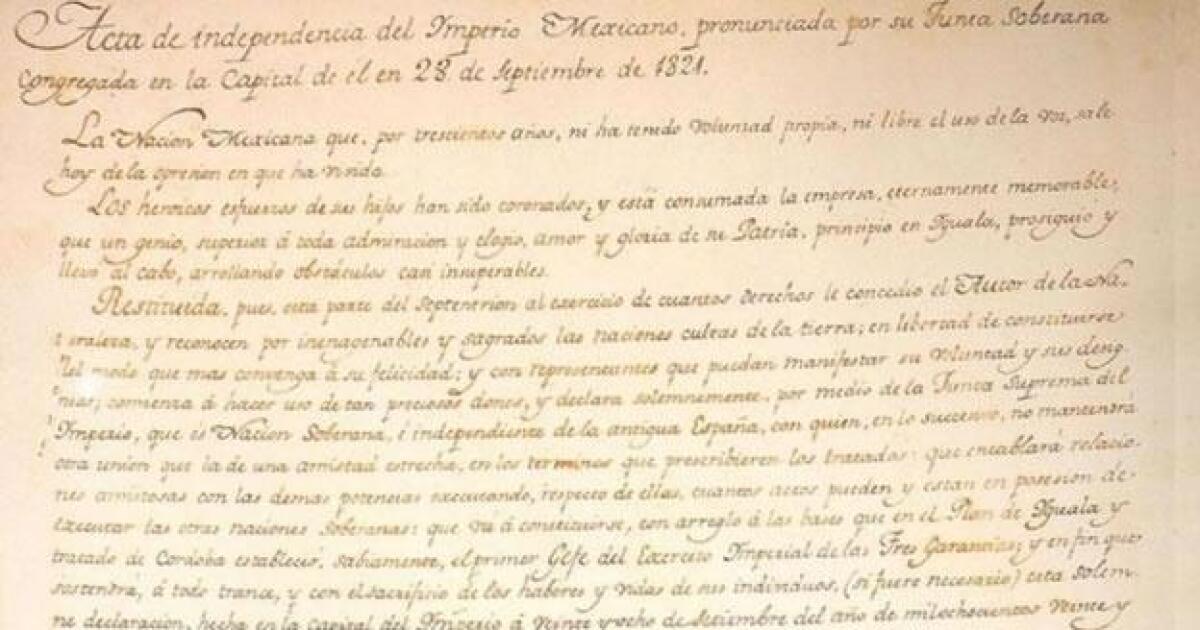 México cumple este 28 de septiembre 194 años de la independencia