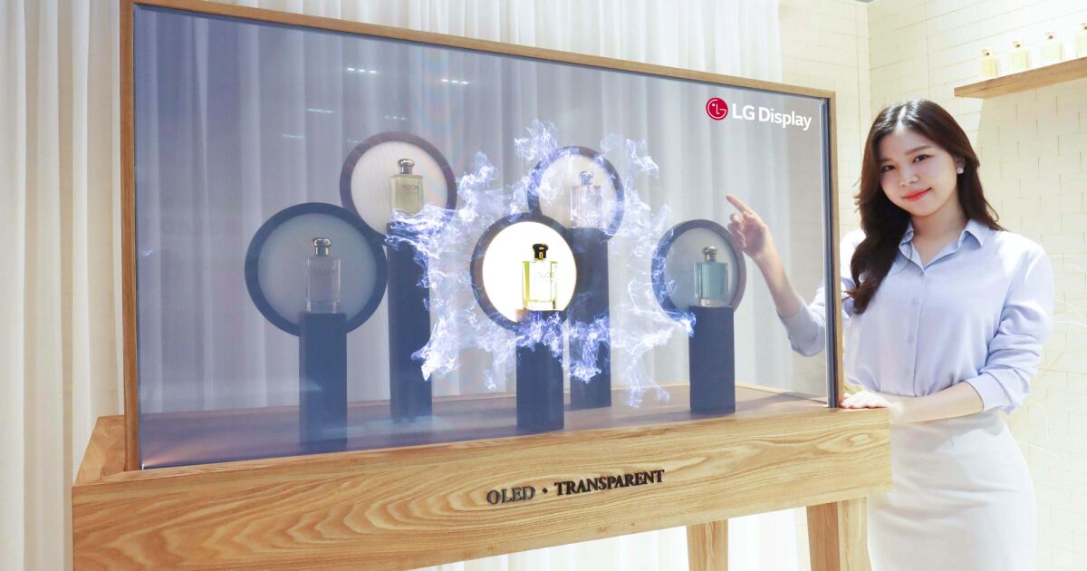 LG Display presenta sus pantallas transparentes