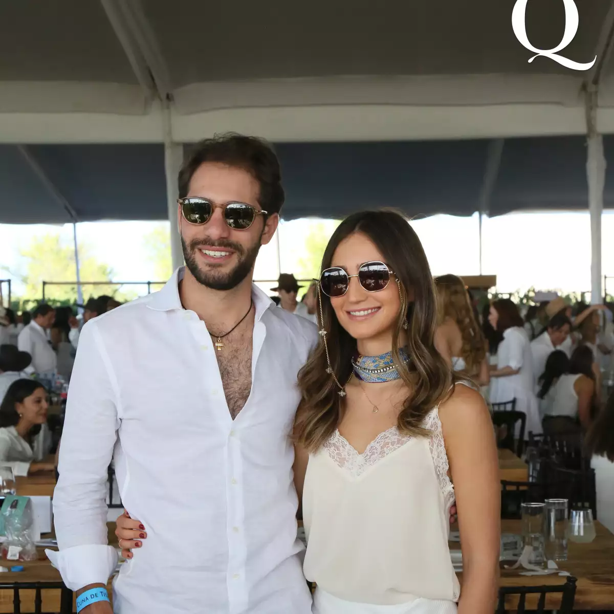 Daniel Hajj y Daniela Ferrer en la vendimia Cuna de Tierra