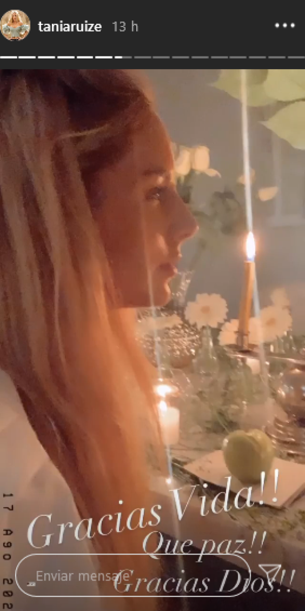 El ritual con el que Tania Ruiz renovó energías tras el coronavirus