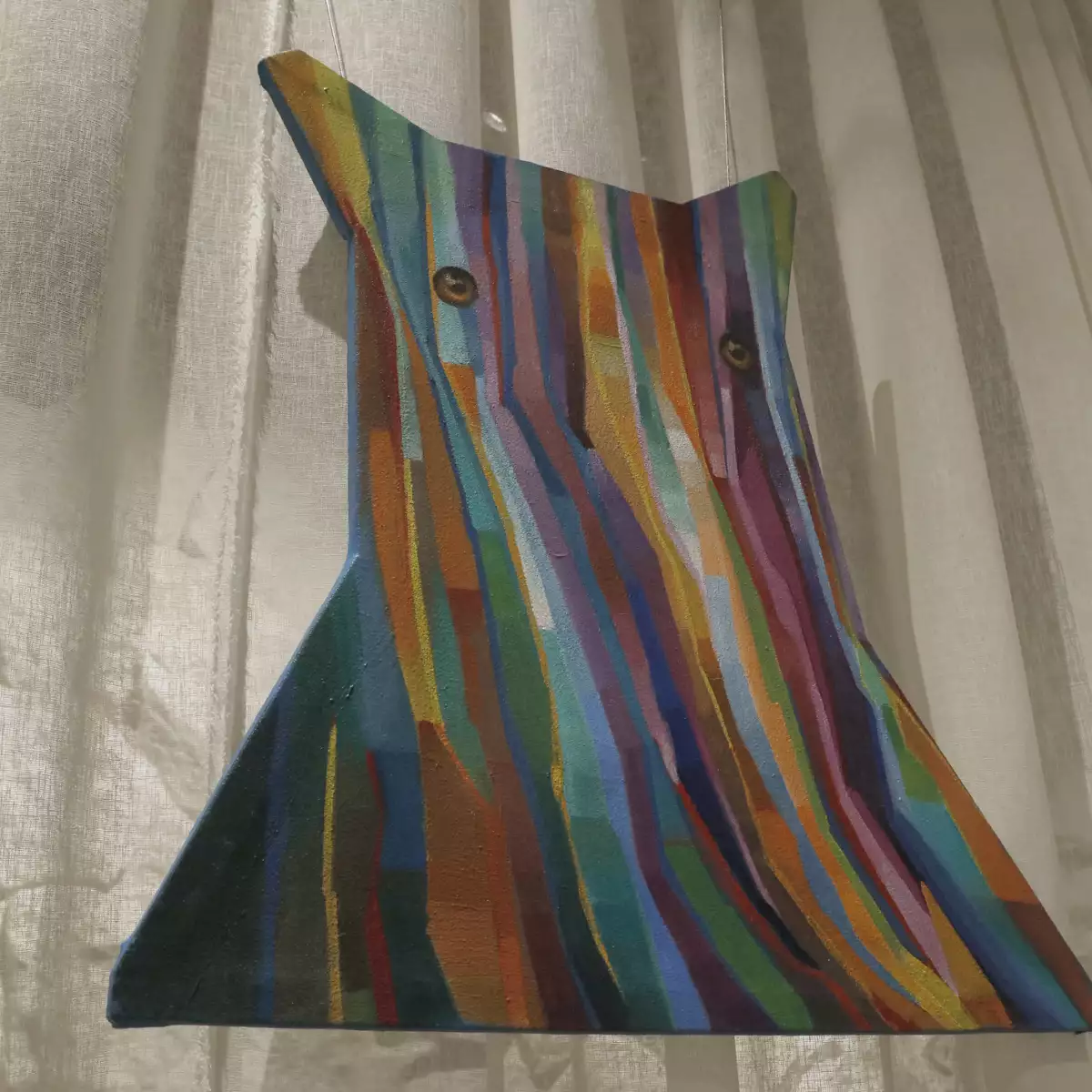 Farah Fadl y Fernando Tovar y de Teresa en una exposición en Pescaderos