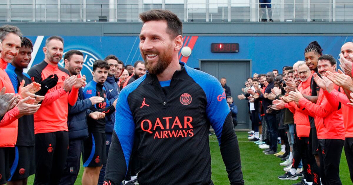 Messi regresa a los entrenamientos del PSG con pasillo de honor