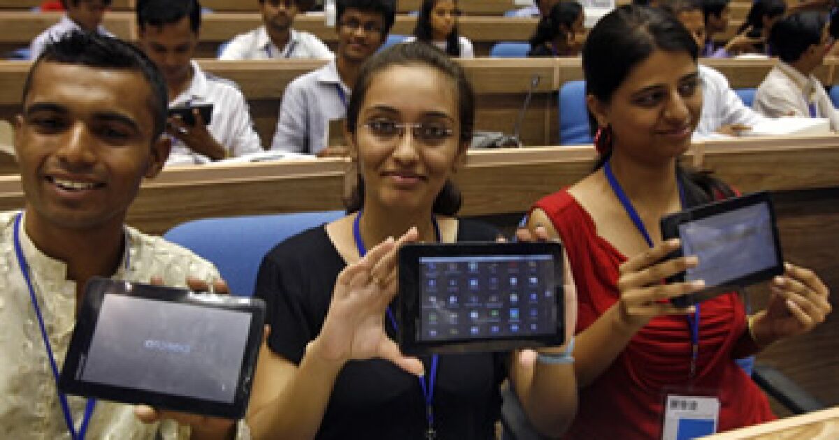 India y Android lanzan ‘tablet’ a 35 dls