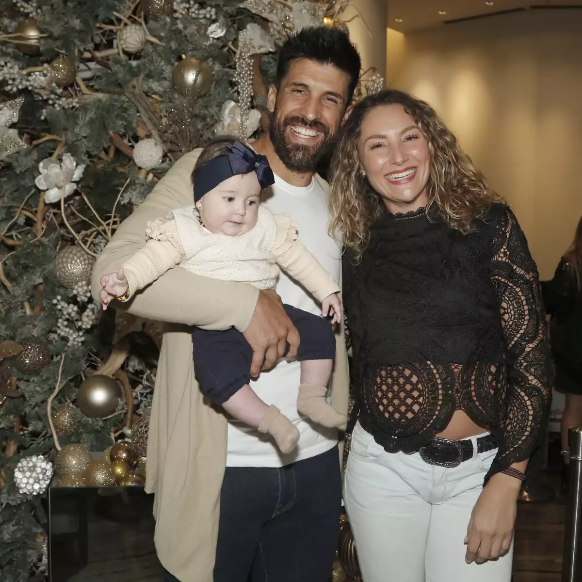 Isa Valero y Horacio Pancheri en la Navidad del St. Regis