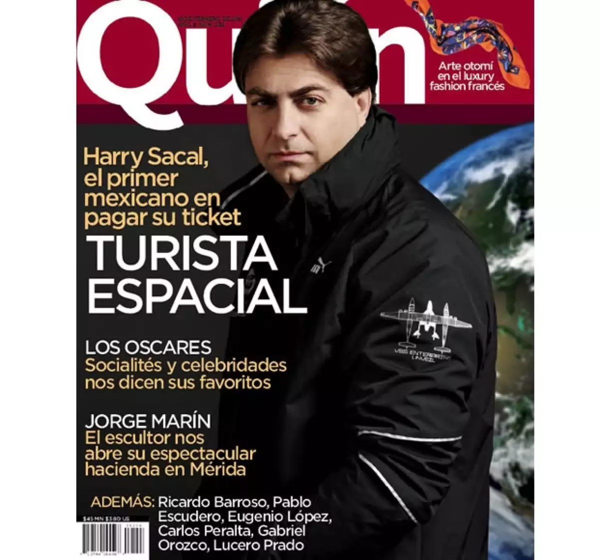 Harry Sacal con un pie en el espacio