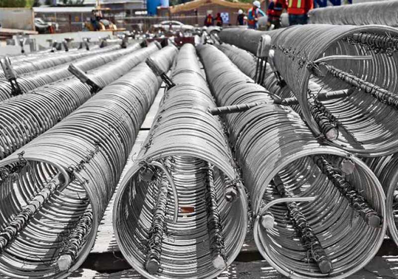 Así se fabricaron los pilotes sobre los que 'navegará' el NAICM