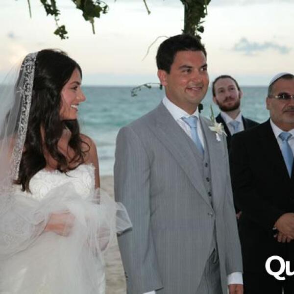 Alexa Damián y Ben Melkman se casaron en la Riviera Maya
