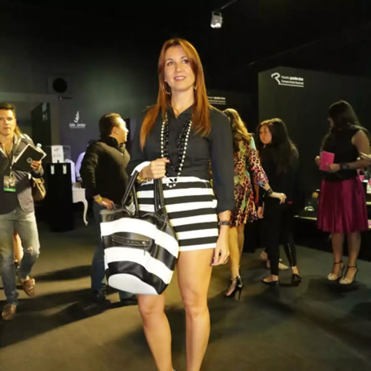 Raquel y Alberto Fasja en la clausura del MBFWMx