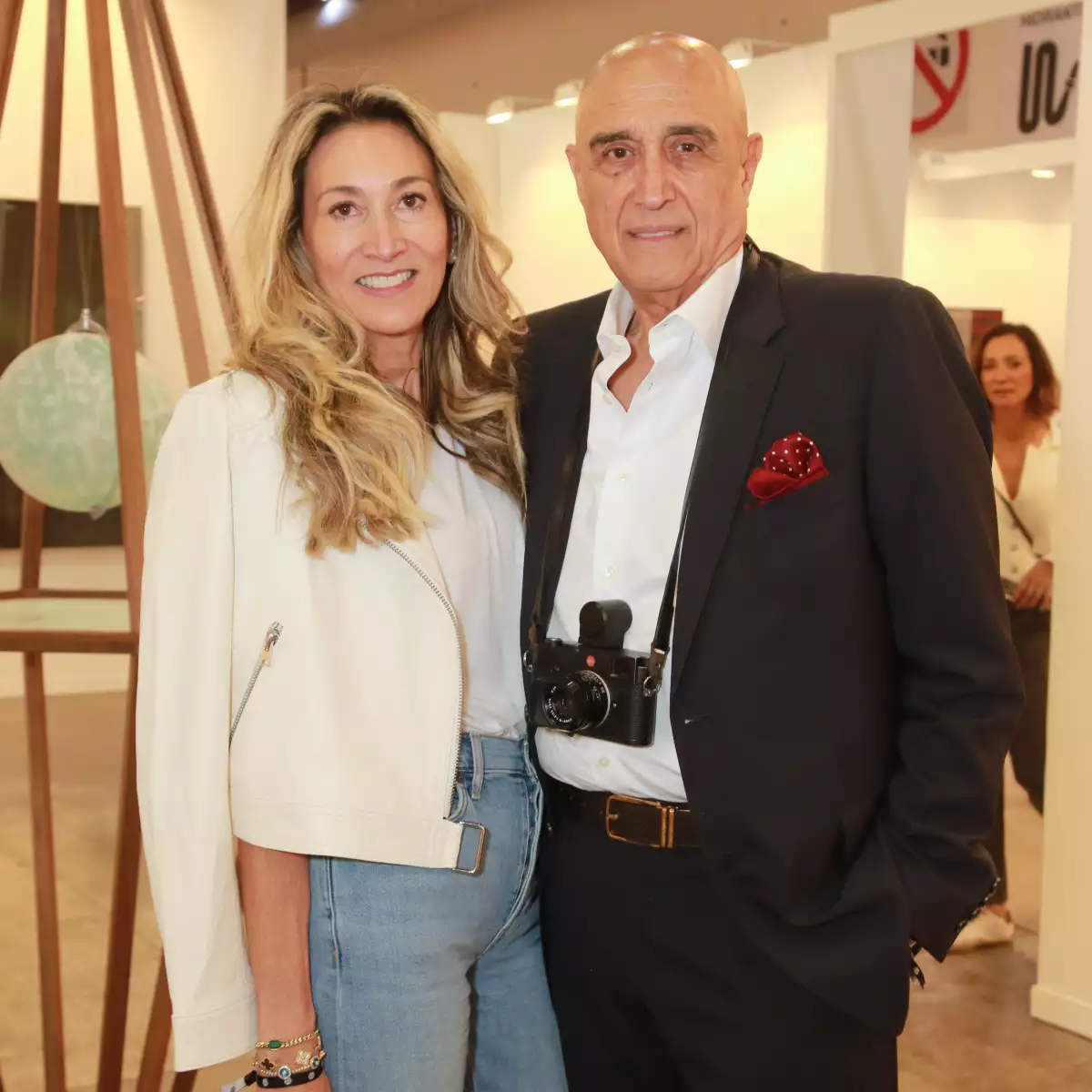 Gabriel Orozco y Sharon Fastlicht en el primer día de Zona MACO 2023