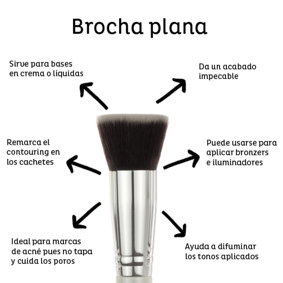 Guía básica de brochas para maquillaje