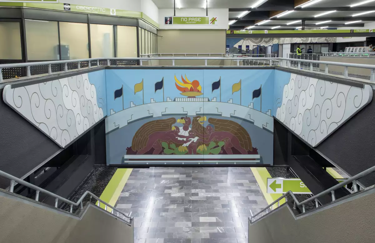 El artista Jorge Rosano Gamboa interviene el metro Universidad con ...