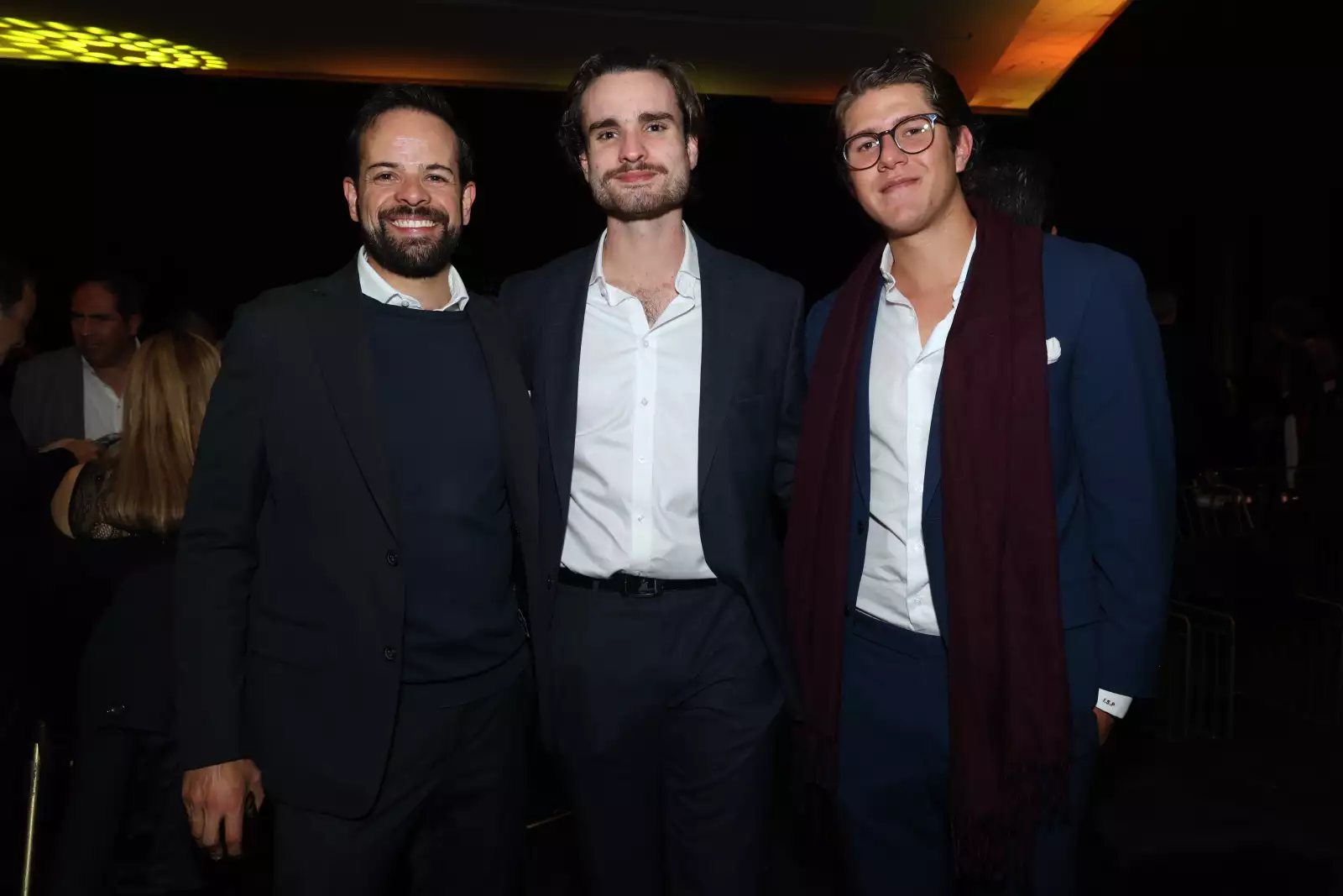 Juan Carlos, Carlos y Mariana Peralta en los premios ILAN