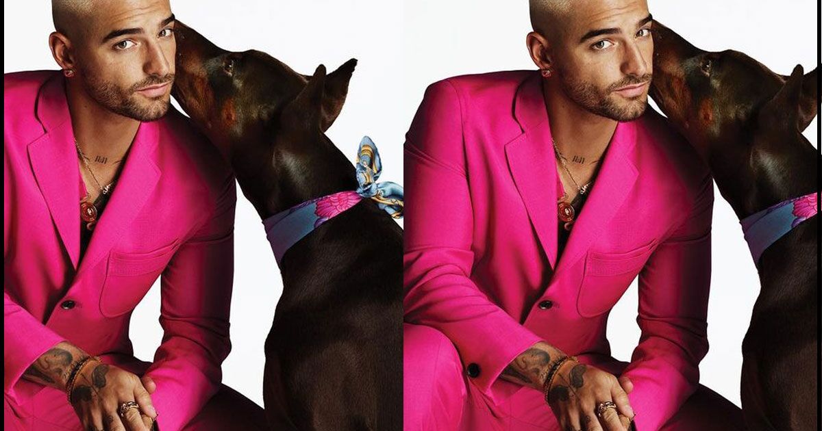 Maluma y su perro protagonizan la nueva campaña de Versace