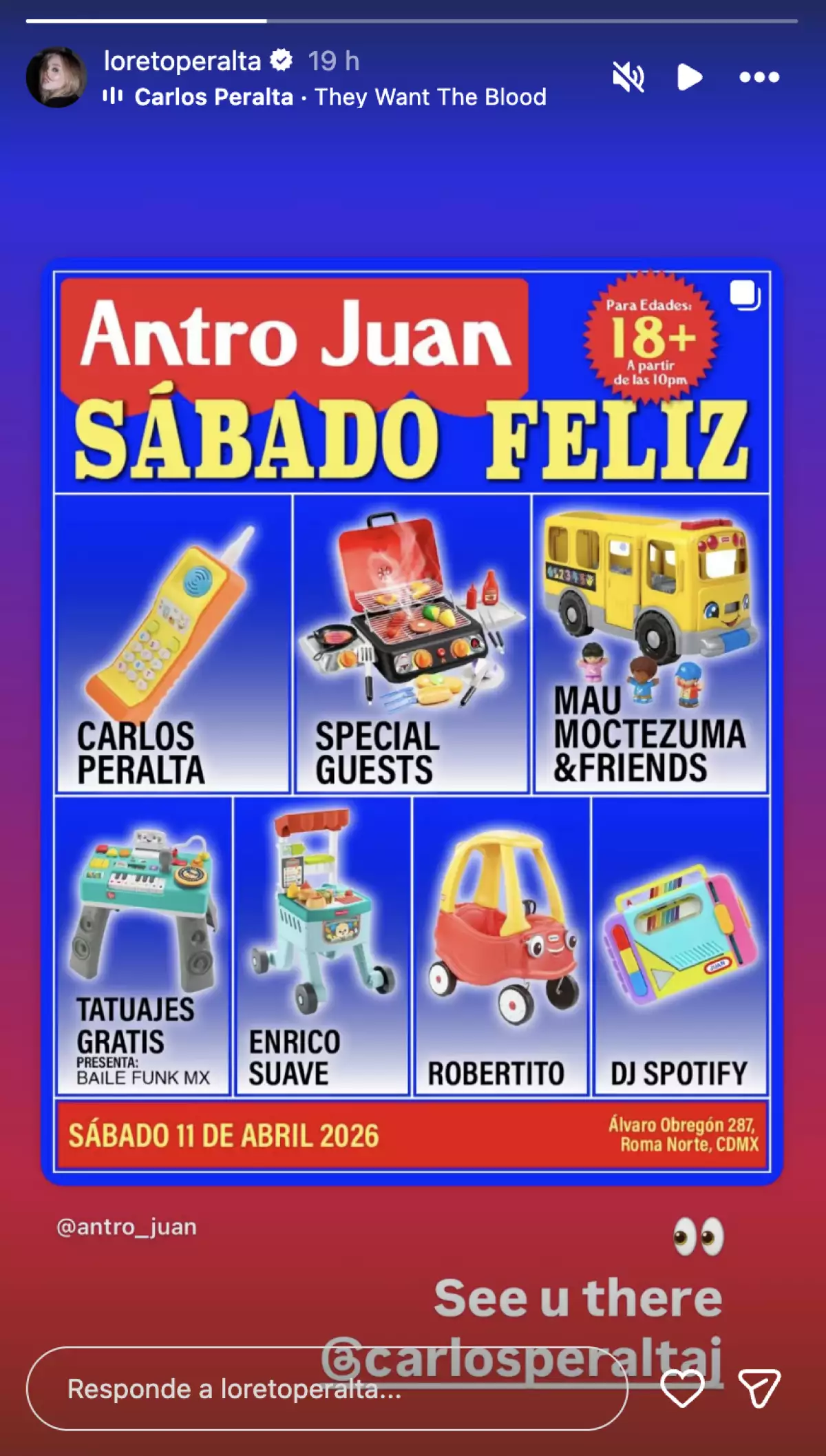 Carlos Peralta, hermano de Loreto, llegará al escenario de Antro Juan ...
