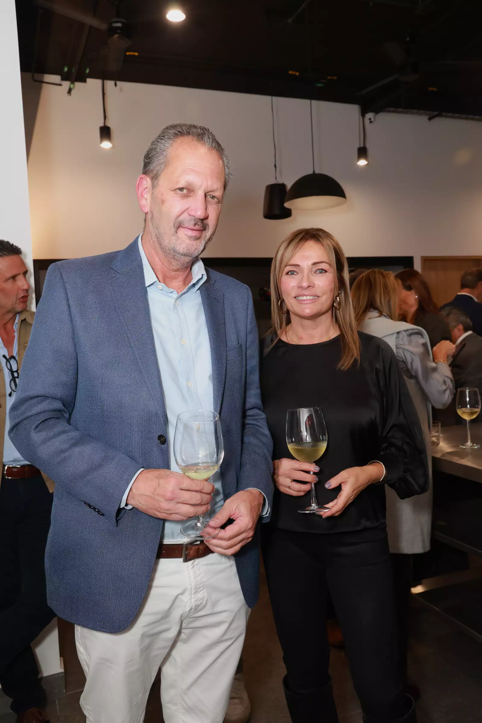 Claudia y Federico Rigoletti en la inauguración de la escuela Pizzaioli