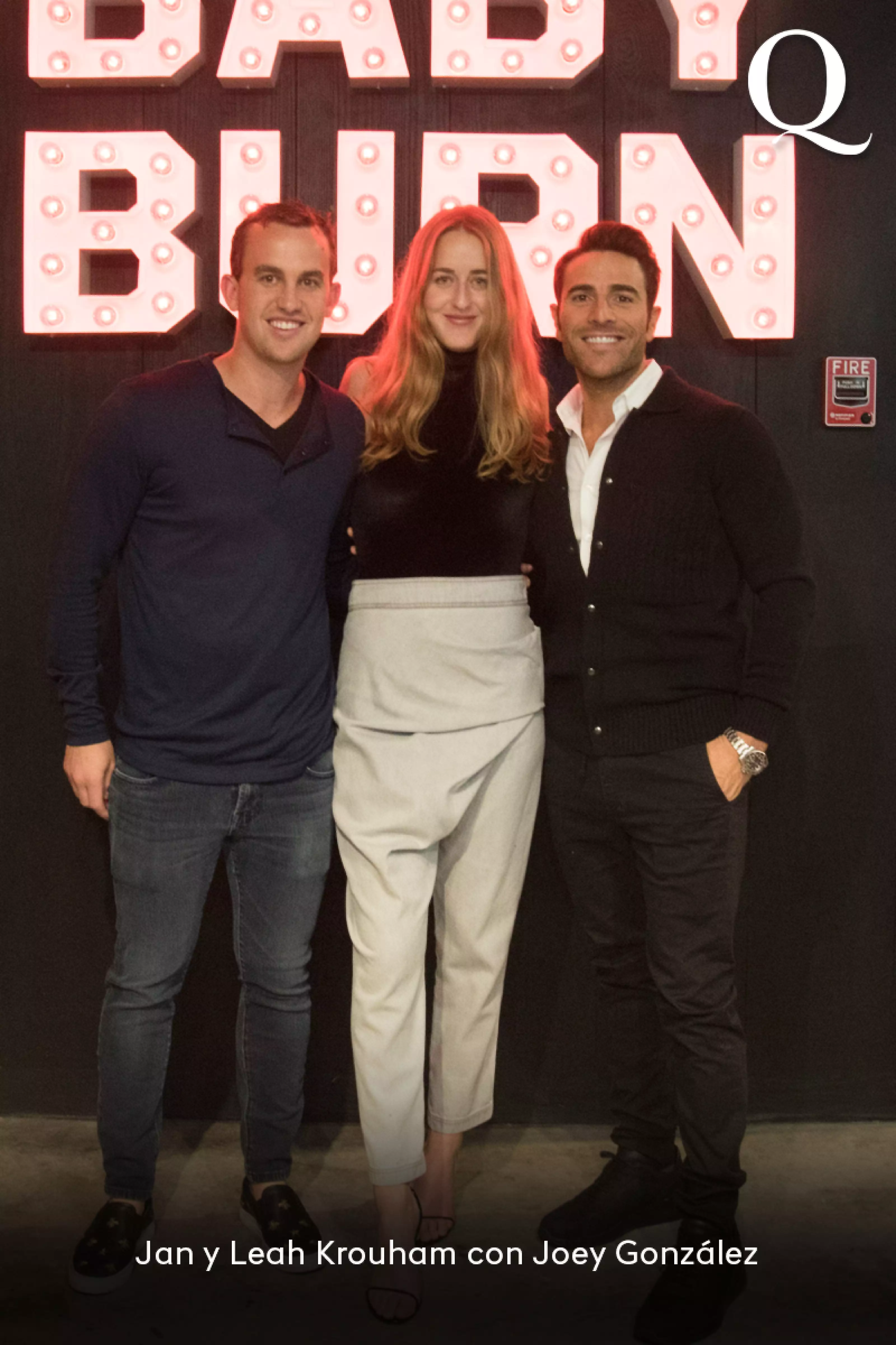 Freddy y Alfonso Helfon en la inauguración de Barry´s Bootcamp