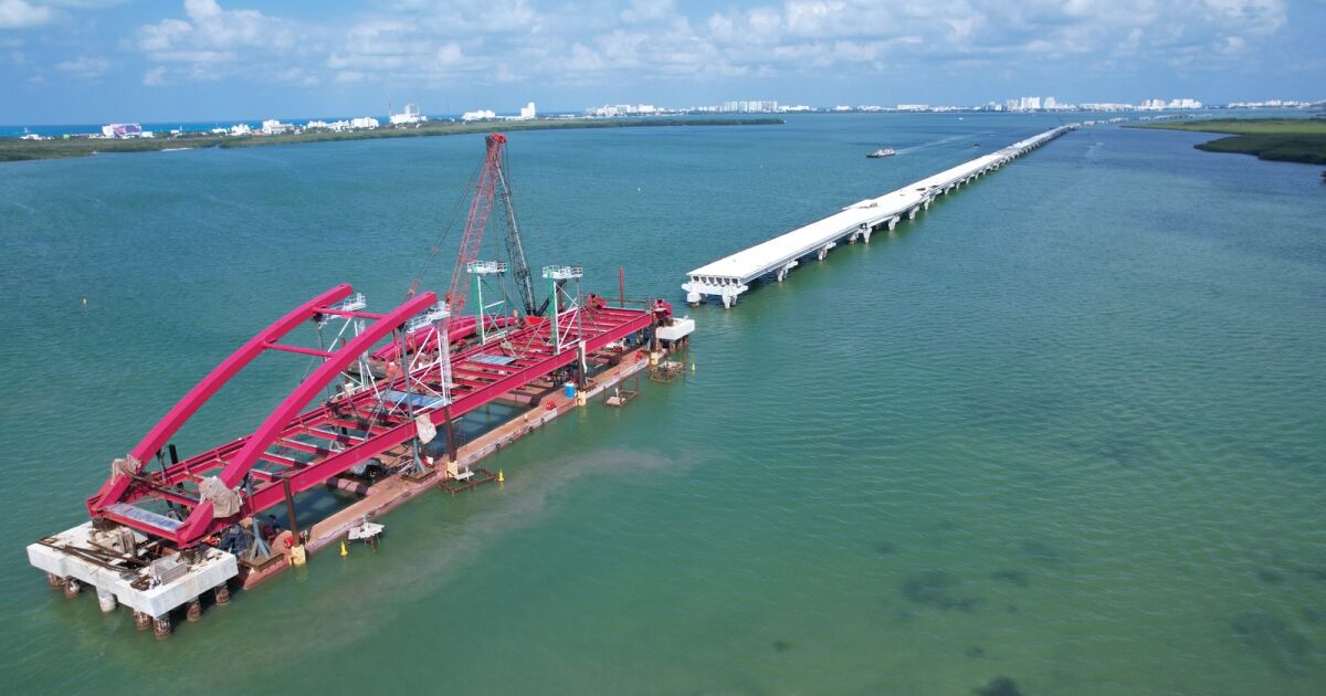 SICT construye el Puente Vehicular Nichupté con innovación sustentable