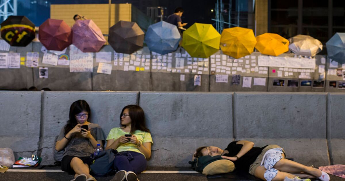 Reciclar y no rayar paredes: Así es la protesta en Hong Kong