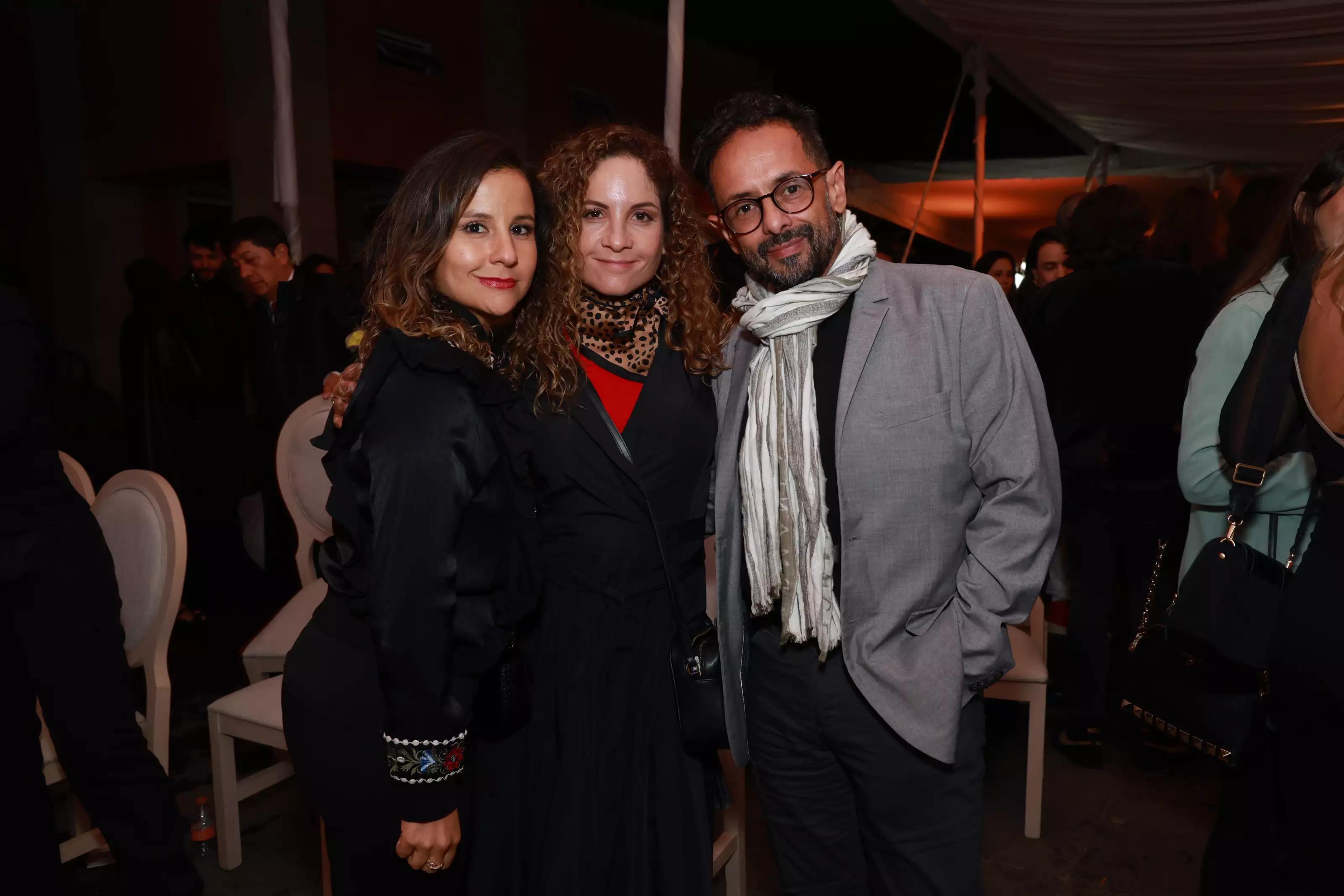 Humberto Zurita y Stephanie Salas en la fiesta de la serie Mala Fortuna