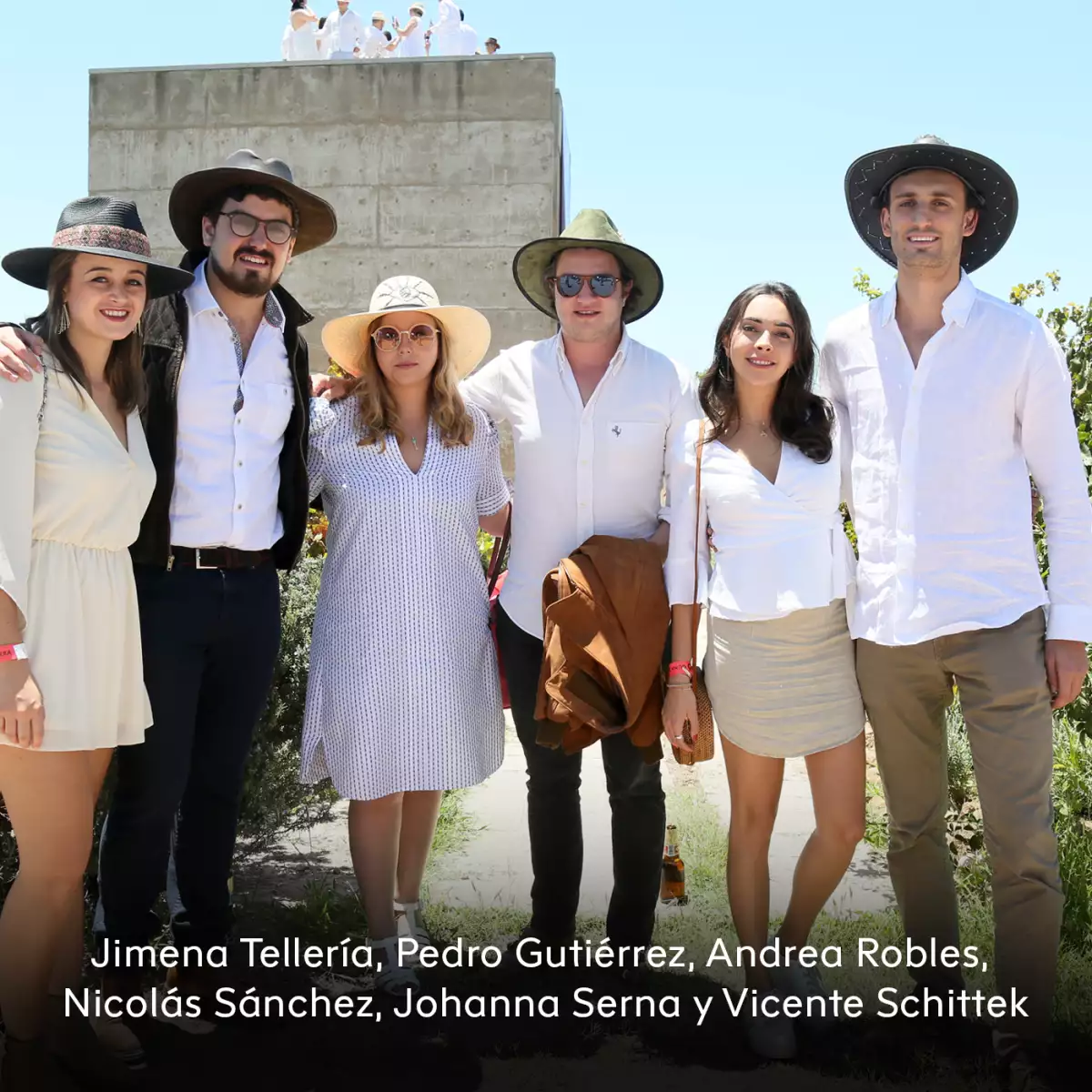 Daniel Hajj y Daniela Ferrer en la vendimia Cuna de Tierra