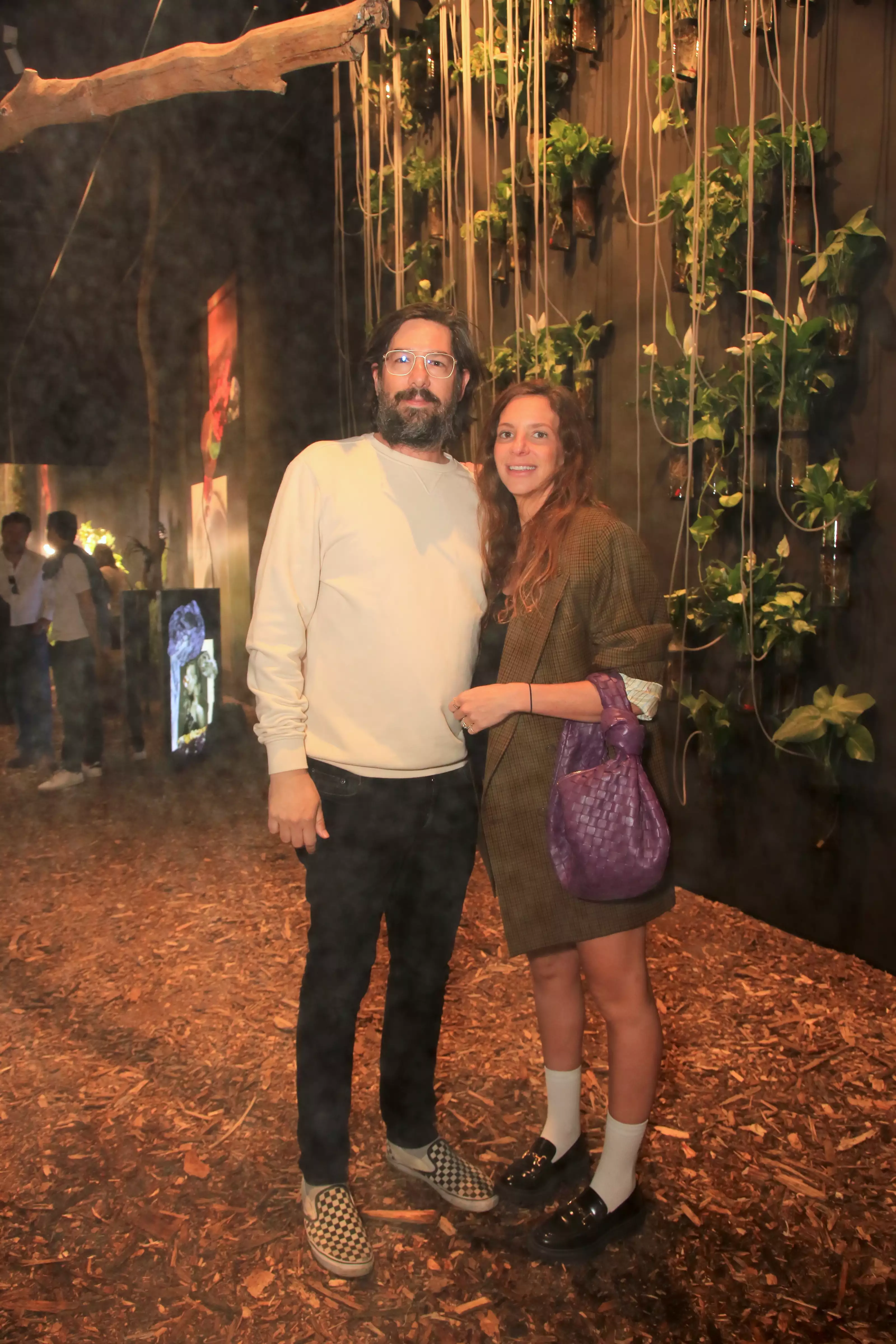 Santiago y Mónica de Haro en la apertura de la exposición Mother Nature