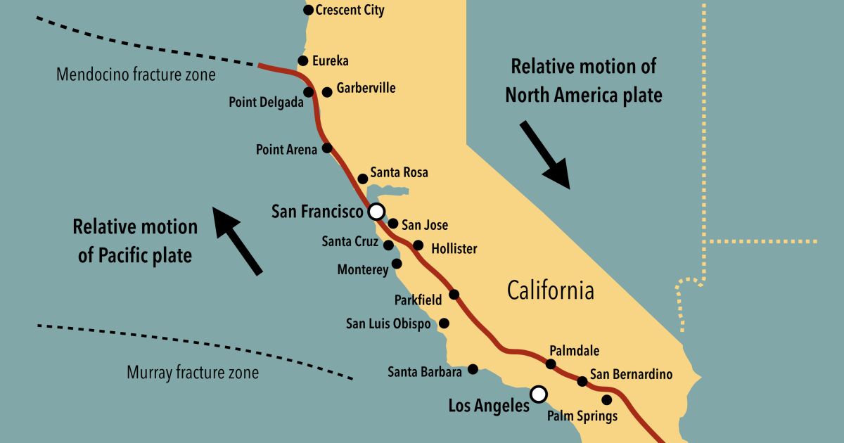 ¿Qué es la falla de San Andrés? Mapa por donde pasa en México