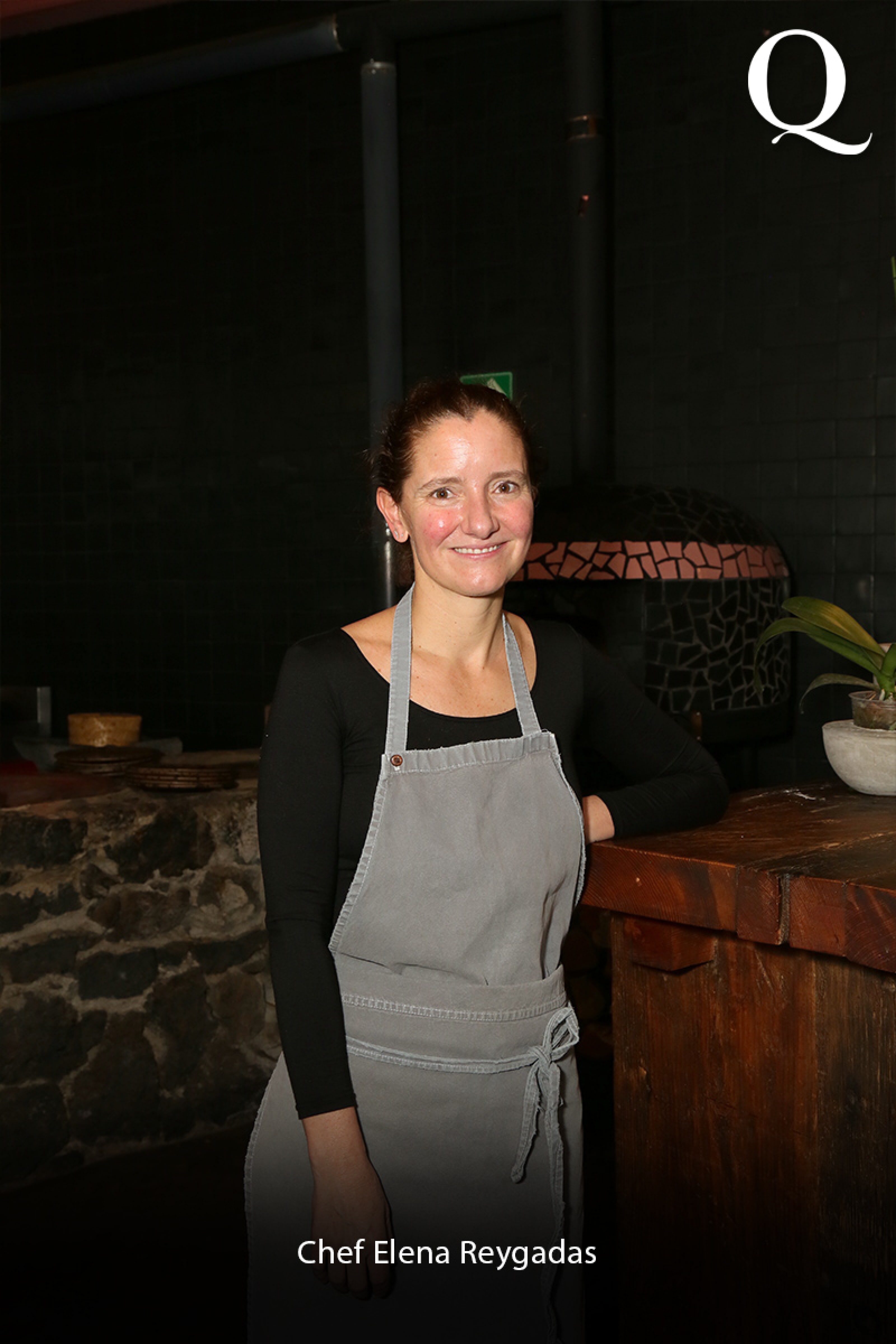 La Chef Elena Reygadas cocina para la presentación de la nueva ola de NAMI