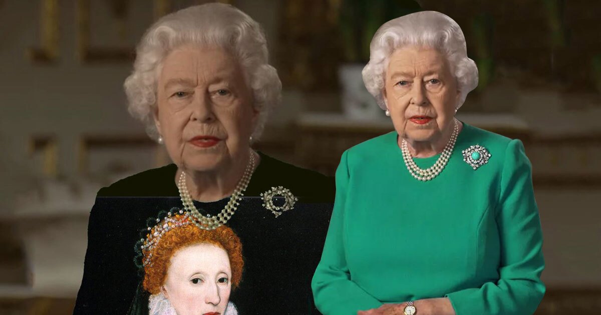 El vestido que la reina usó en su discurso fue perfecto para crear memes