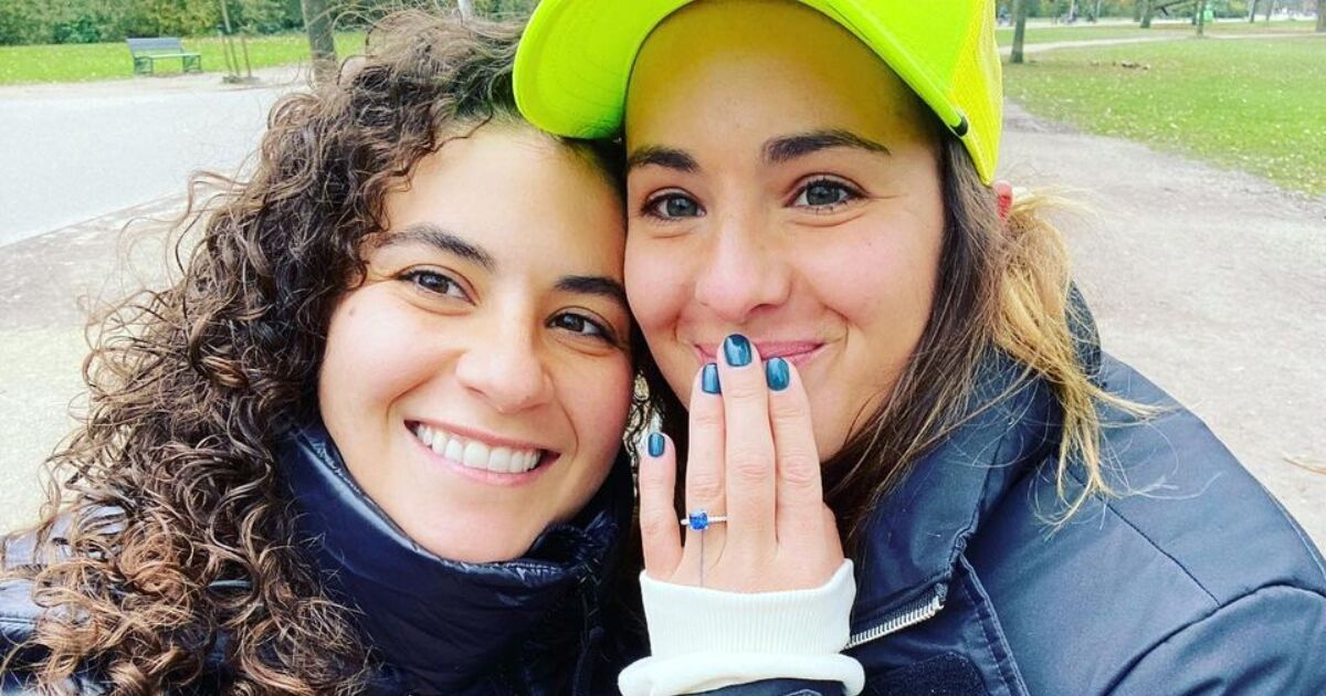 Saskia Niño de Rivera presume anillo de compromiso que le dio Mariel Duayhe