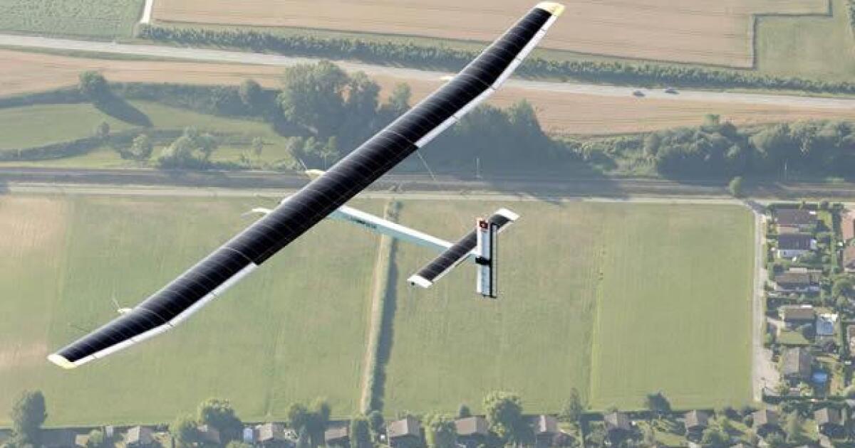 El avión solar cumple objetivo de volar con energía de sol por la noche