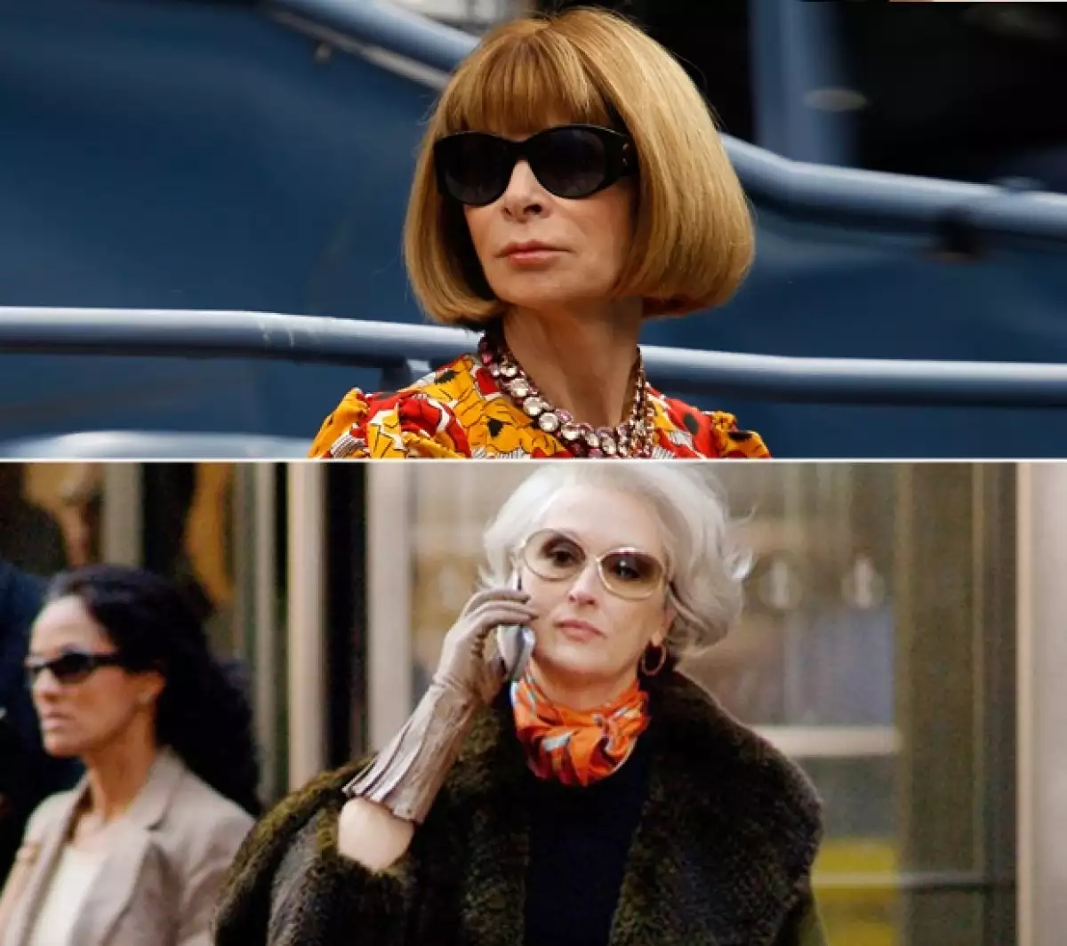 Just for fun: Anna Wintour vs Miranda Priestly